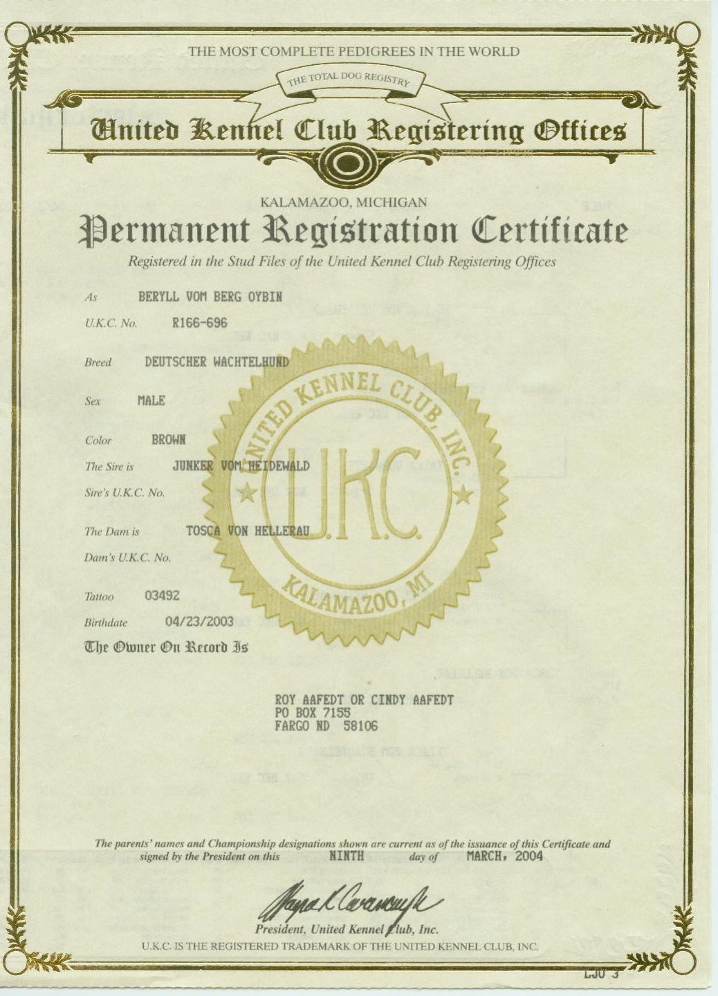 What Is A Ukc Registered Dog What Is A Ukc Registered Dog